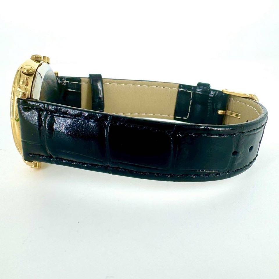 SEIKO Spirit 7T32-7C00 Gold Chronograph White Dial Men's Quartz Watch ...