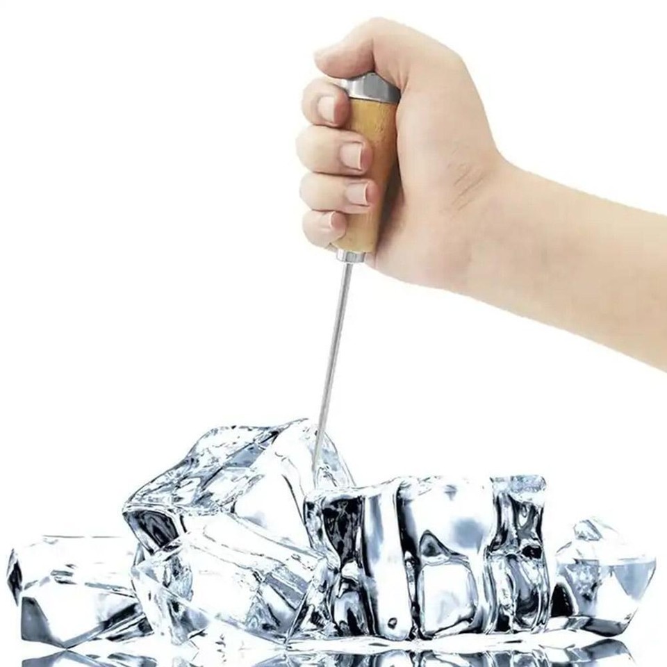Steel Ice Picks Punch Crusher Icing Breaker Tool Wooden Handle H3V1 | eBay