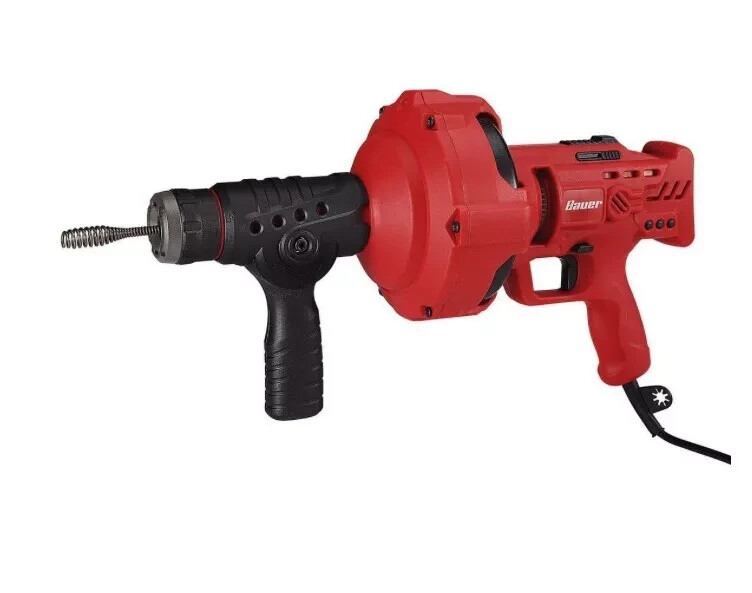 NEW Bauer Automatic Feed Hand-Held Drain Cleaner Snake Tool 25’ 64063 ...