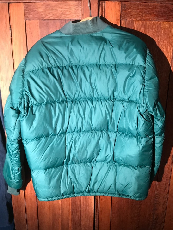 REI Vintage Down Jacket Men XL Bomber Style | eBay