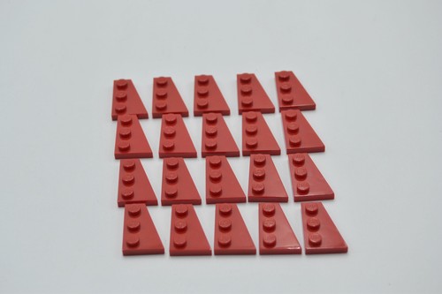 Lego 20 X Flügelplatte à Droite Rouge Wedge Plateau 3x2 Droit 43722 | eBay