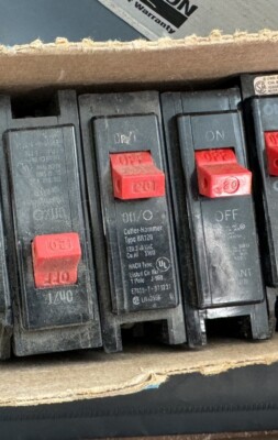 Bryant BR120 1 POLE 20 AMP 120V CIRCUIT BREAKER Type BR RED HANDLE | eBay