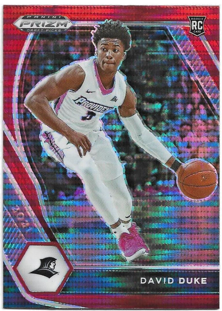 2021-22 Panini Prizm Draft Picks - David Duke Jr. #44 Red Pulsar Prizm ...