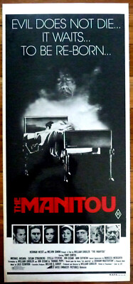 THE MANITOU Rare Original 1978 Australian Laminated Daybill Horror ...