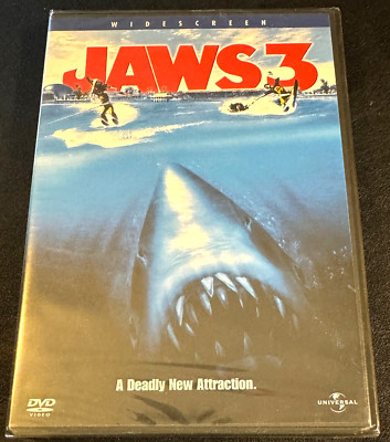 Jaws 3 (DVD, 2003) - 1983 Film - Dennis Quaid, Louis Gossett Jr. - WS ...