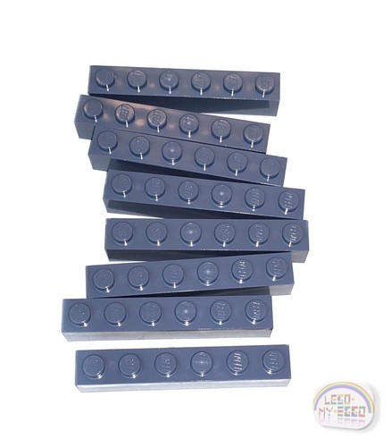 LEGO Classic - 3-Buck Bag - 1x6 Brick - 10-Pcs - Sand Blue - New ...