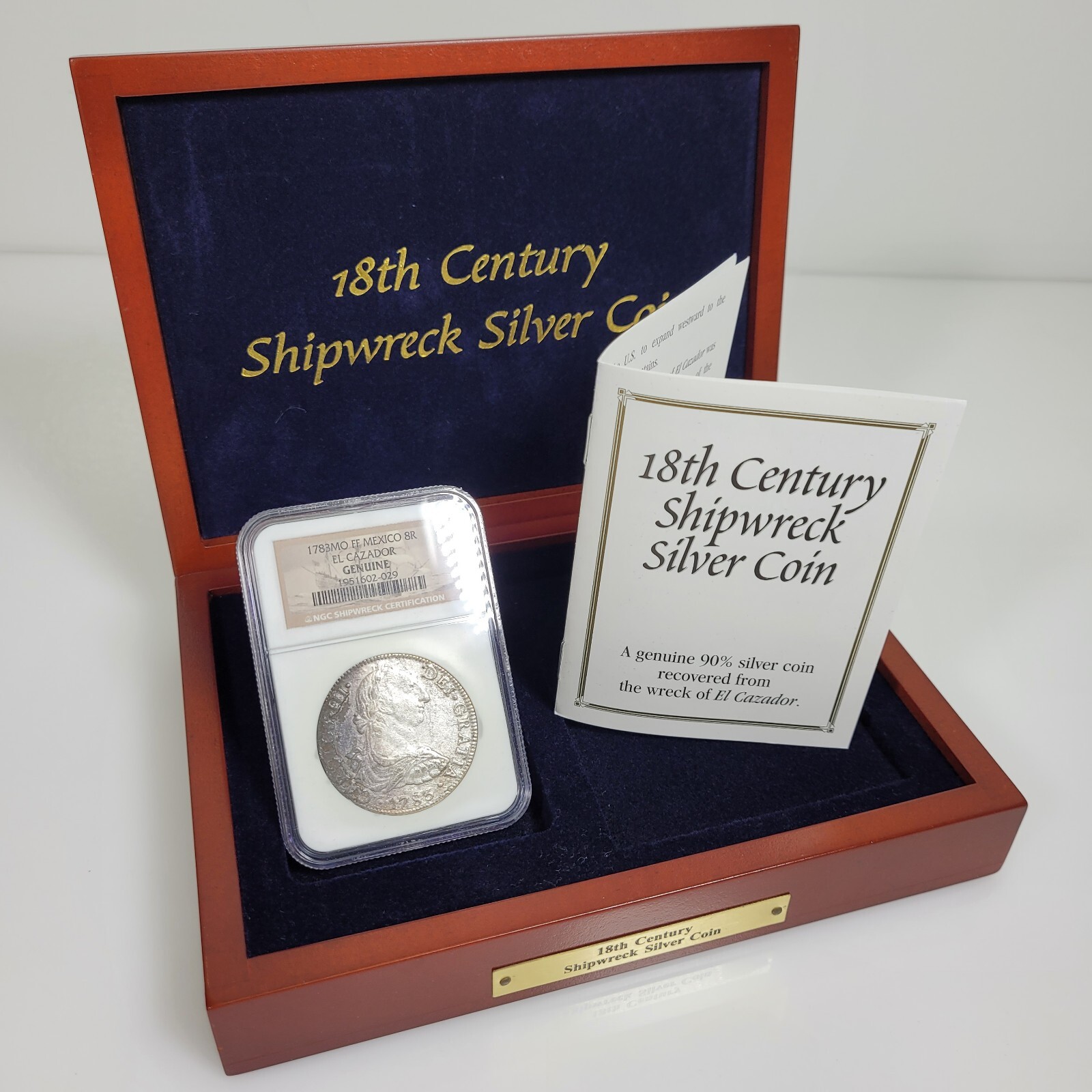 1783MO 18th Century Shipwreck Silver Coin (1784 El Cazador) 8 Reales ...