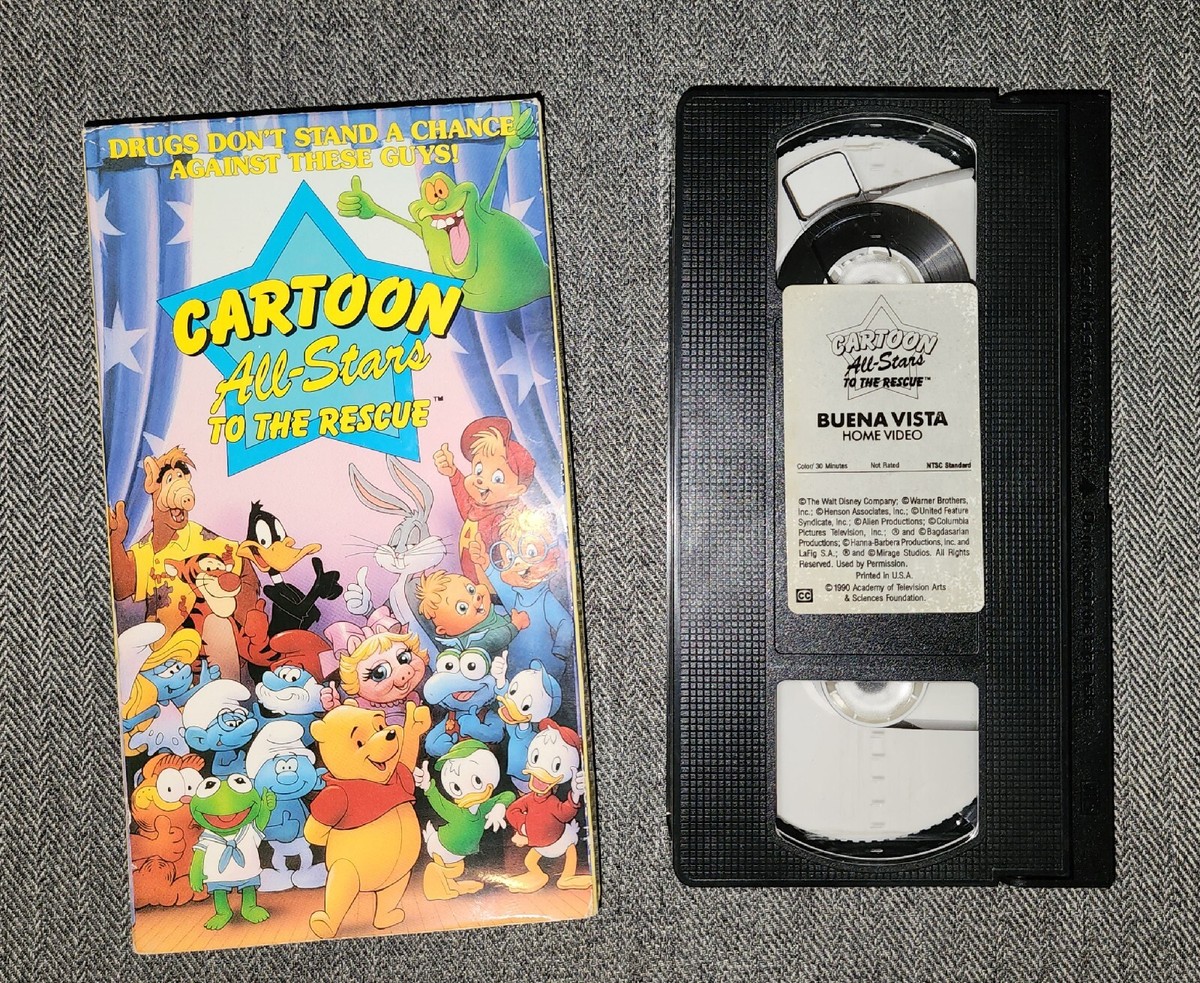 Cartoon All Stars To The Rescue 1990 Vhs Collector