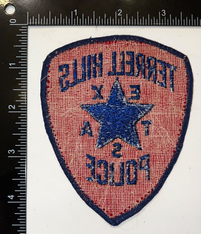 VINTAGE OBSOLETE Terrell Hills Texas TX Police Patch | eBay