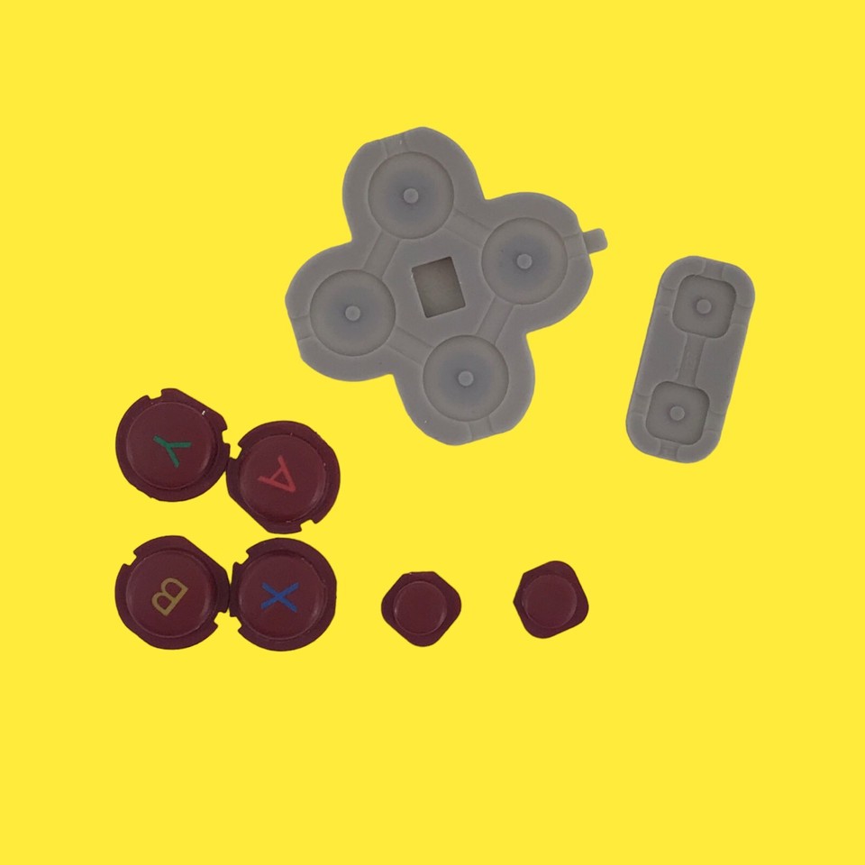 Lot of 6 sets - Nintendo NEW 2015 3DS XL Replacement Buttons Red/Gray ...