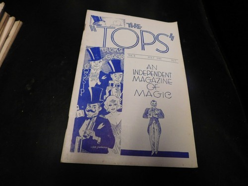 The Tops Independent Magazine Of Magic & Magicians 1941 July | eBay