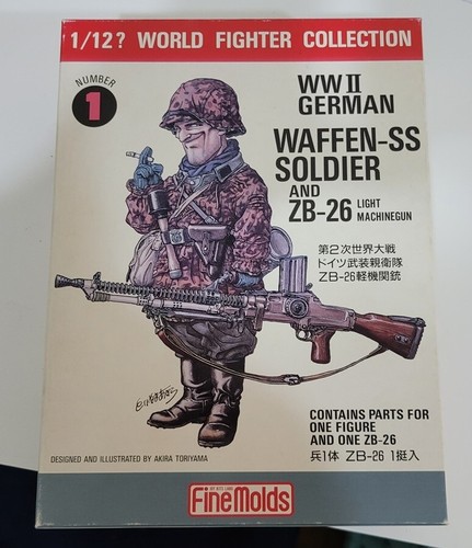 WWII German Waffen-SS Soldier FineMolds 1:12? plastic model kit FT-01 ...