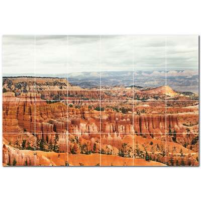 Canyon Ceramic Tile Wall Mural PT500355. 48" W x 32" H (24) 8x8 tiles ...