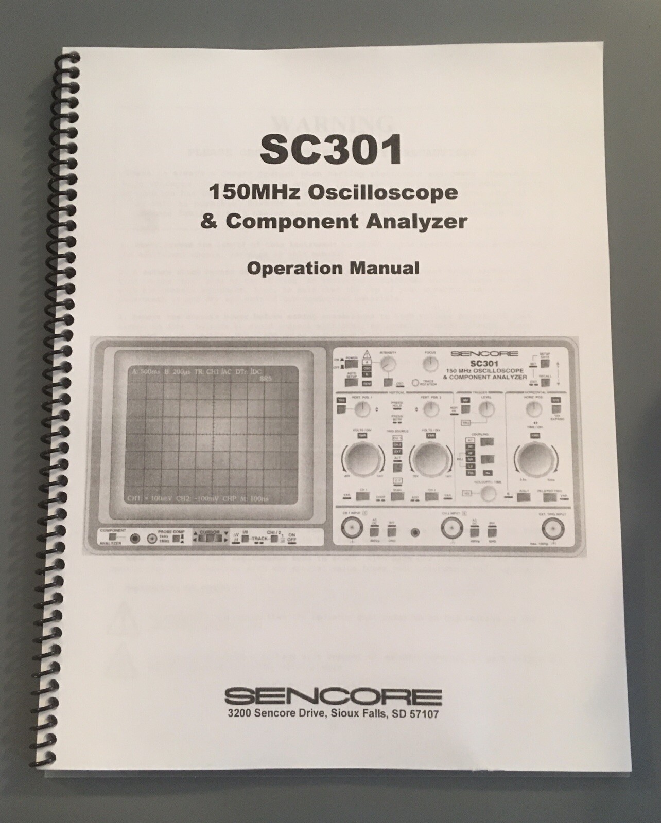 SENCORE SC301 150MHz Oscilloscope & Component Analyzer Operation ...
