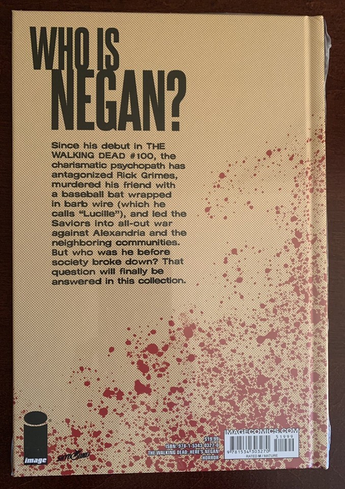 The Walking Dead Here’s Negan Hard Cover Graphic Novel SEALED | eBay