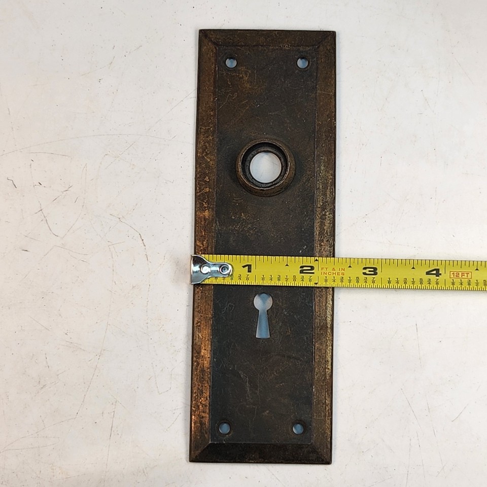 Antique/Vintage Door Back Plate, Backplate, Escutcheon, Mortise 7"x2.25 ...