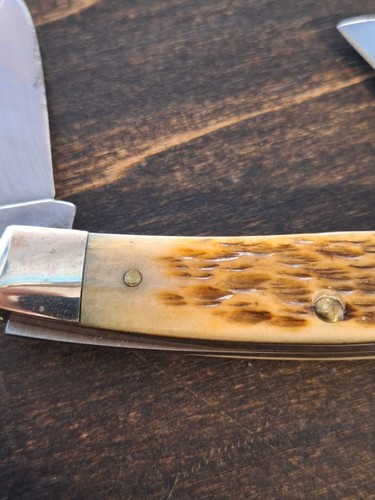 CASE XX 63032 CV Pocket Knife Stockman Amber Bone 00079 Carbon Steel | eBay