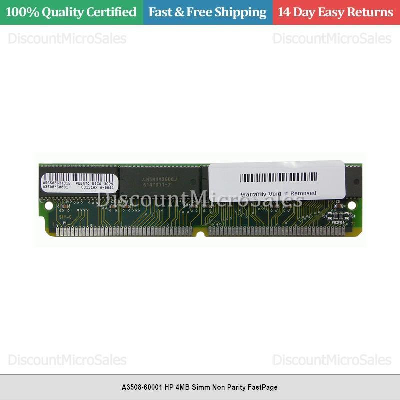 A3508-60001 HP 4MB Simm Non Parity FastPage | eBay