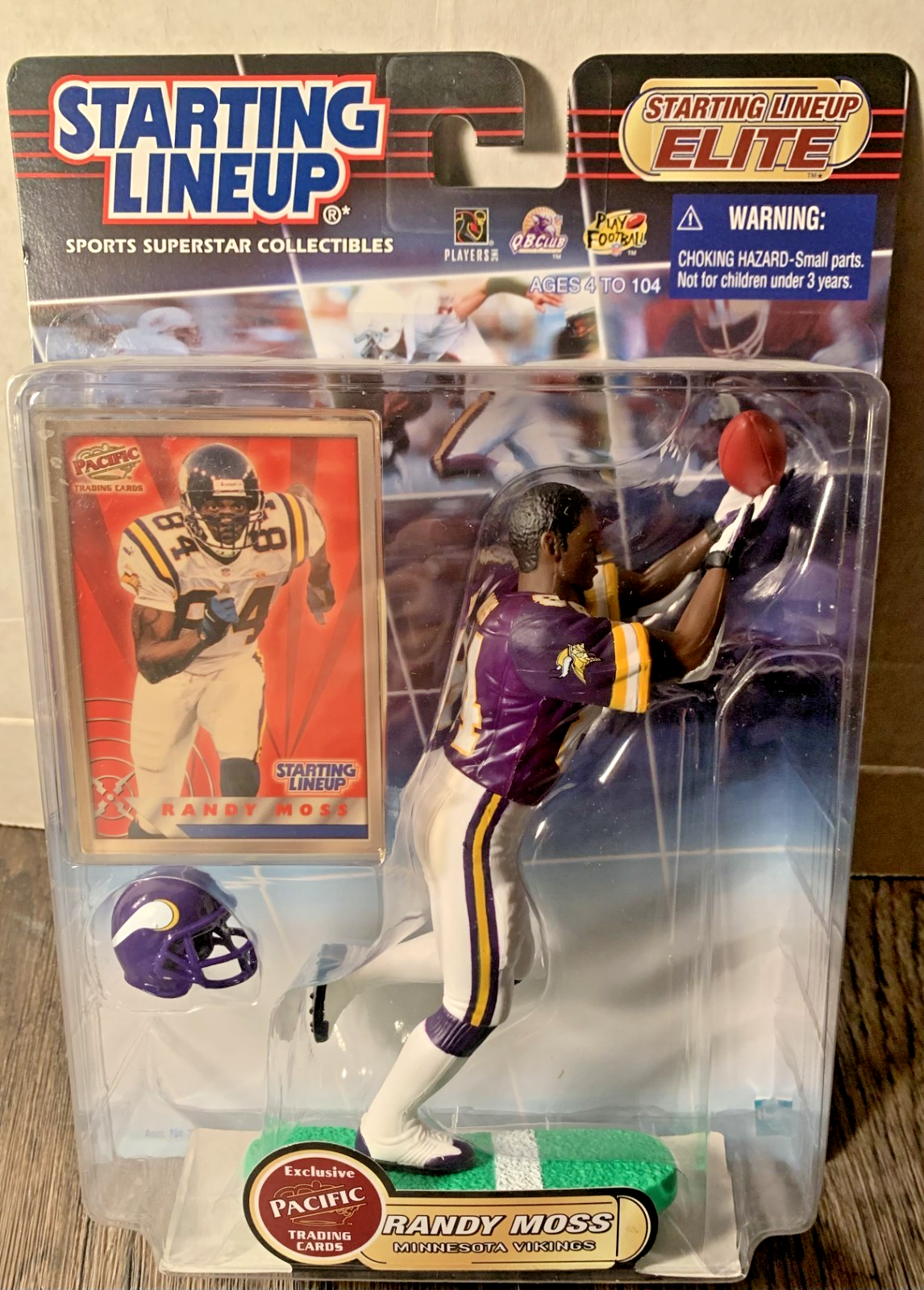 2000 STARTING LINEUP ELITE NFL RANDY MOSS MINNESOTA VIKINGS FACTORY ...
