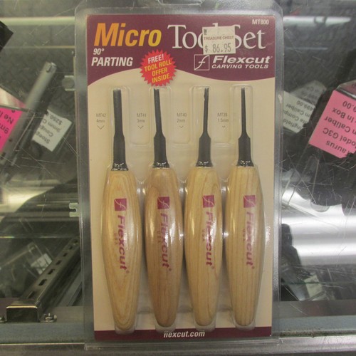 Flexcut 4 Micro 90 Degree Parting Carving Set Cutting MT800 Woodcarving ...