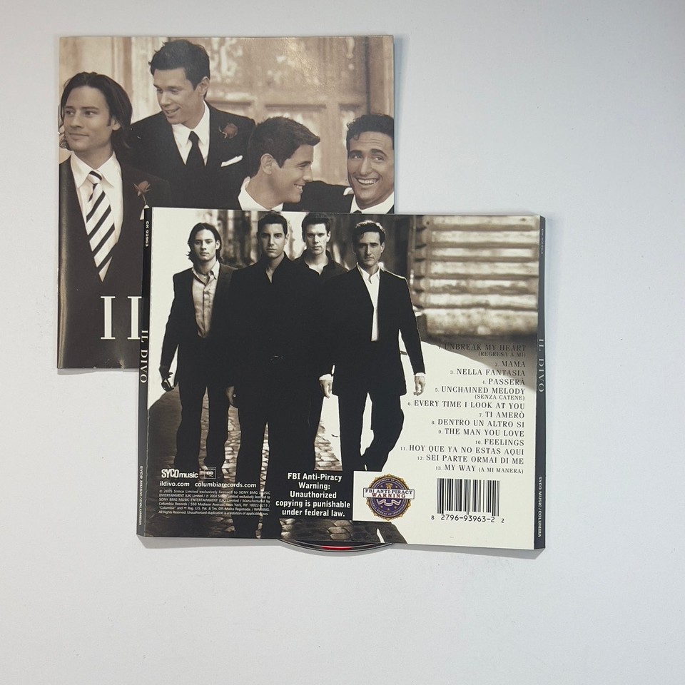 Il Divo - Il Divo CD 2005 Classical Crossover SYCO Music Columbia CD ...