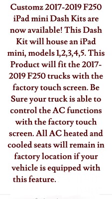 Ford F250 iPad Mini Dash Mount Kit | eBay