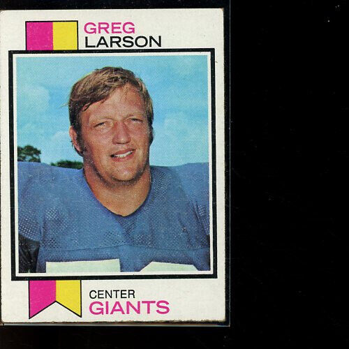 1973 Topps Football Card #418 Greg Larson | eBay