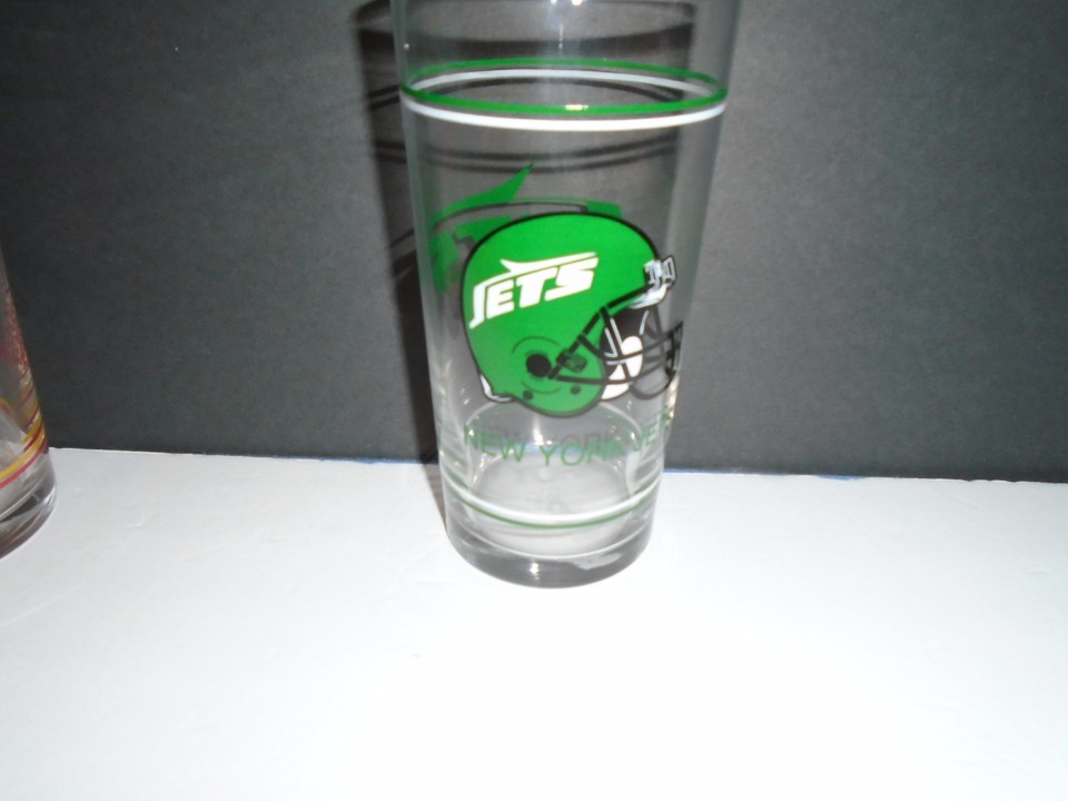 Vintage Libbey NFL Glass Cowboys Bears Jets Eagles Redskins You Choose ...