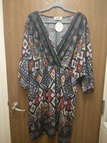 Haptics By Holly Harper Midi Aztec Floral Dress New Size 3x Beautiful ...