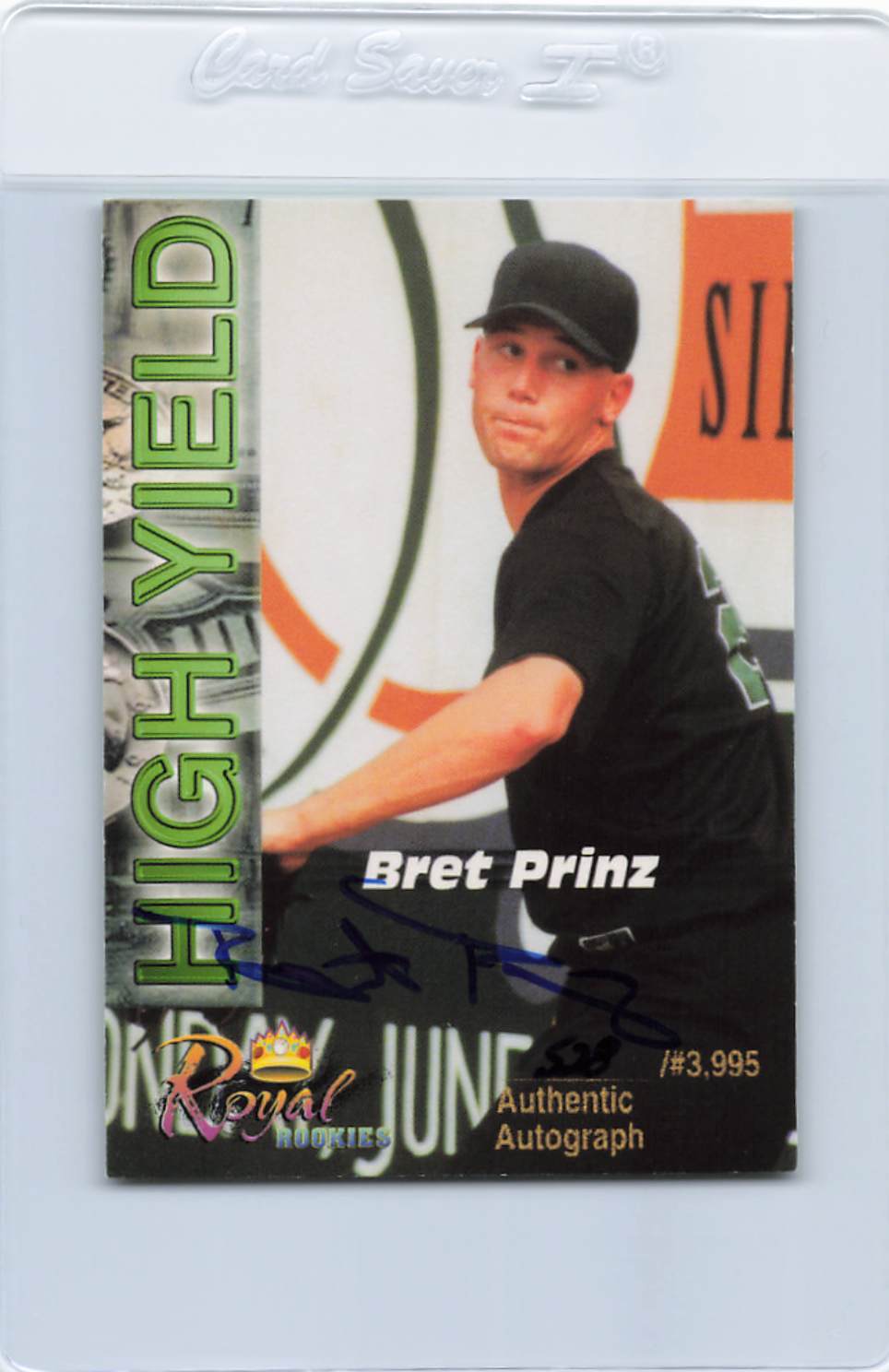 2001 Royal Rookies #HY02 Bret Prinz Diamondbacks Signed Auto *H5830 | eBay