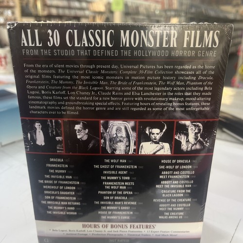 Universal Classic Monsters Complete 30-Film Collection DVD - NEW ...