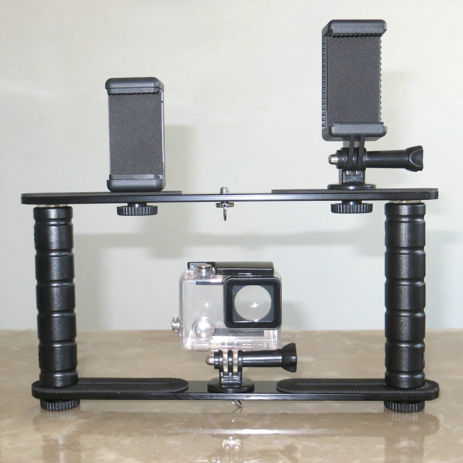 Dual Arm Scuba Diving Dive Bracket Action Camera Stabilizer Mount for ...