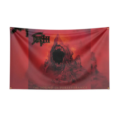 Death Metal Heavy Rock Band Flag Hanging Banner Tapestry Polyester ...