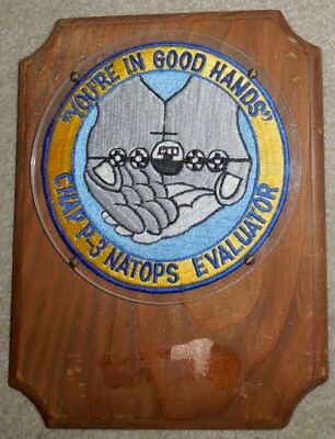 Vintage US Navy CNAP P-3 Orion NATOPS Evaluator Cloth Patch Mounted on ...