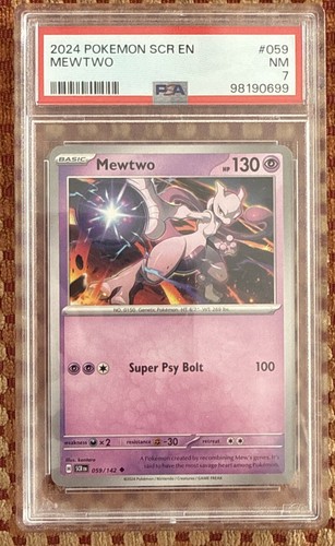 Pokemon - Mewtwo - 059/142 - Stellar Crown - PSA 7 | eBay