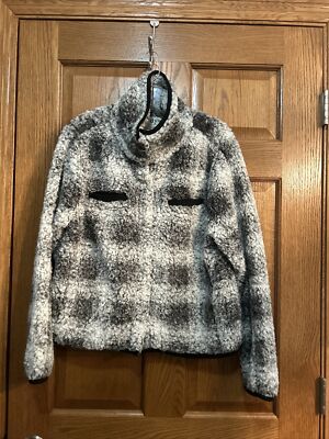 Dylan Jacket Los Angeles Faux Fur Plaid Jacket Sz. M | eBay