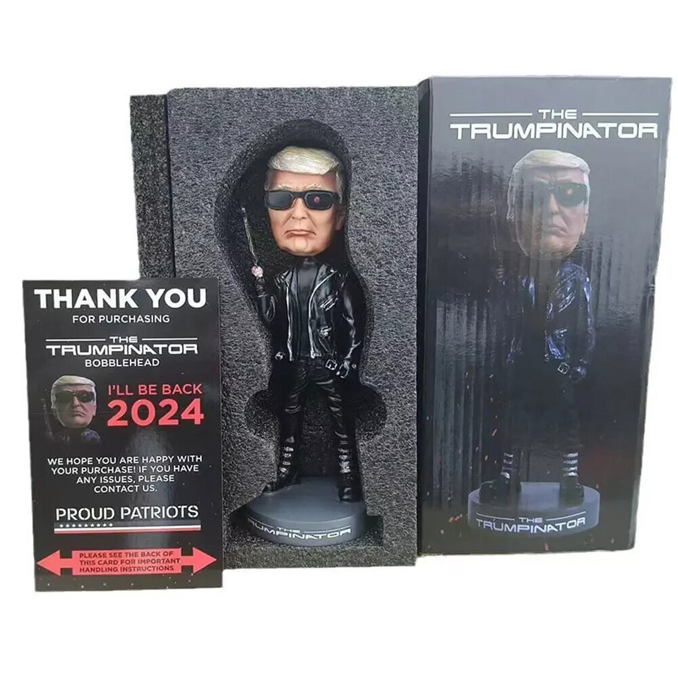 Donald Trump Terminator Bobble Head Figure Action MAGA Man US President ...