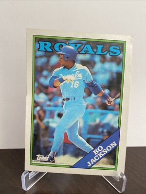 (RARE) 1988 Topps #750 Bo Jackson Error Card Front Misprint. Low Grade ...