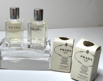 PRADA Infusion D'Homme Size Mini Splash 0.27 oz Men's EDT NIB x 2 | eBay