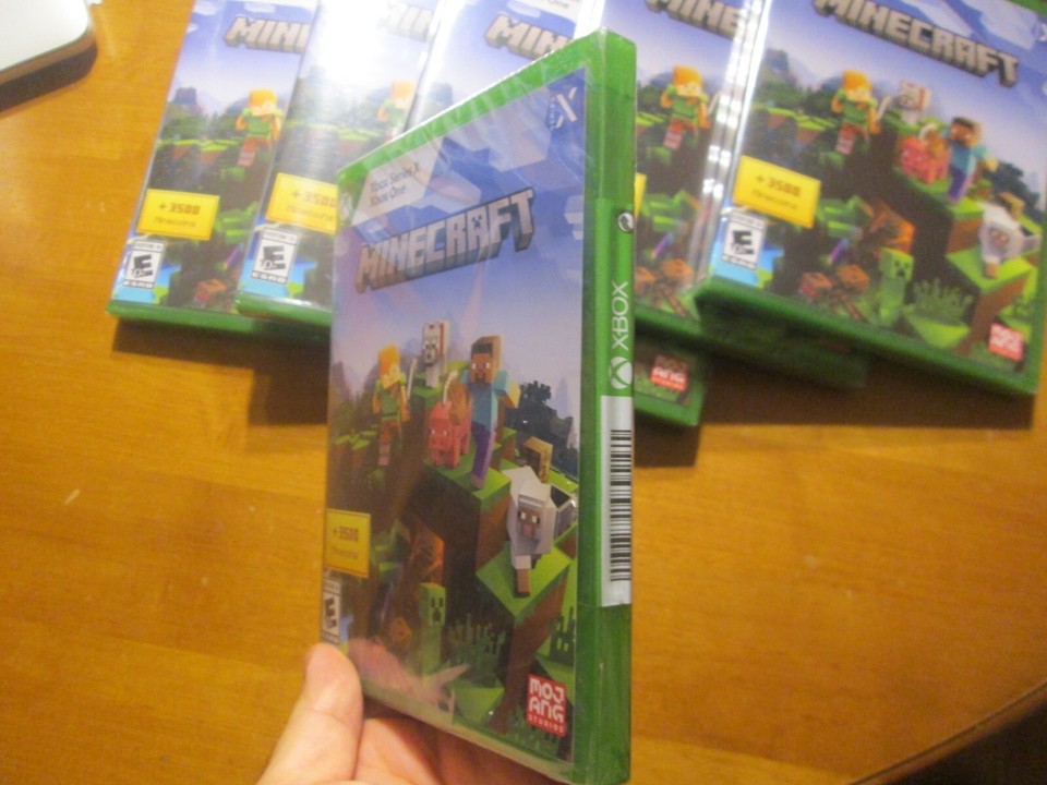 MINECRAFT XBOX SERIES X XBOX ONE + 3500 MINECOINS NEW FACTORY SEALED US ...
