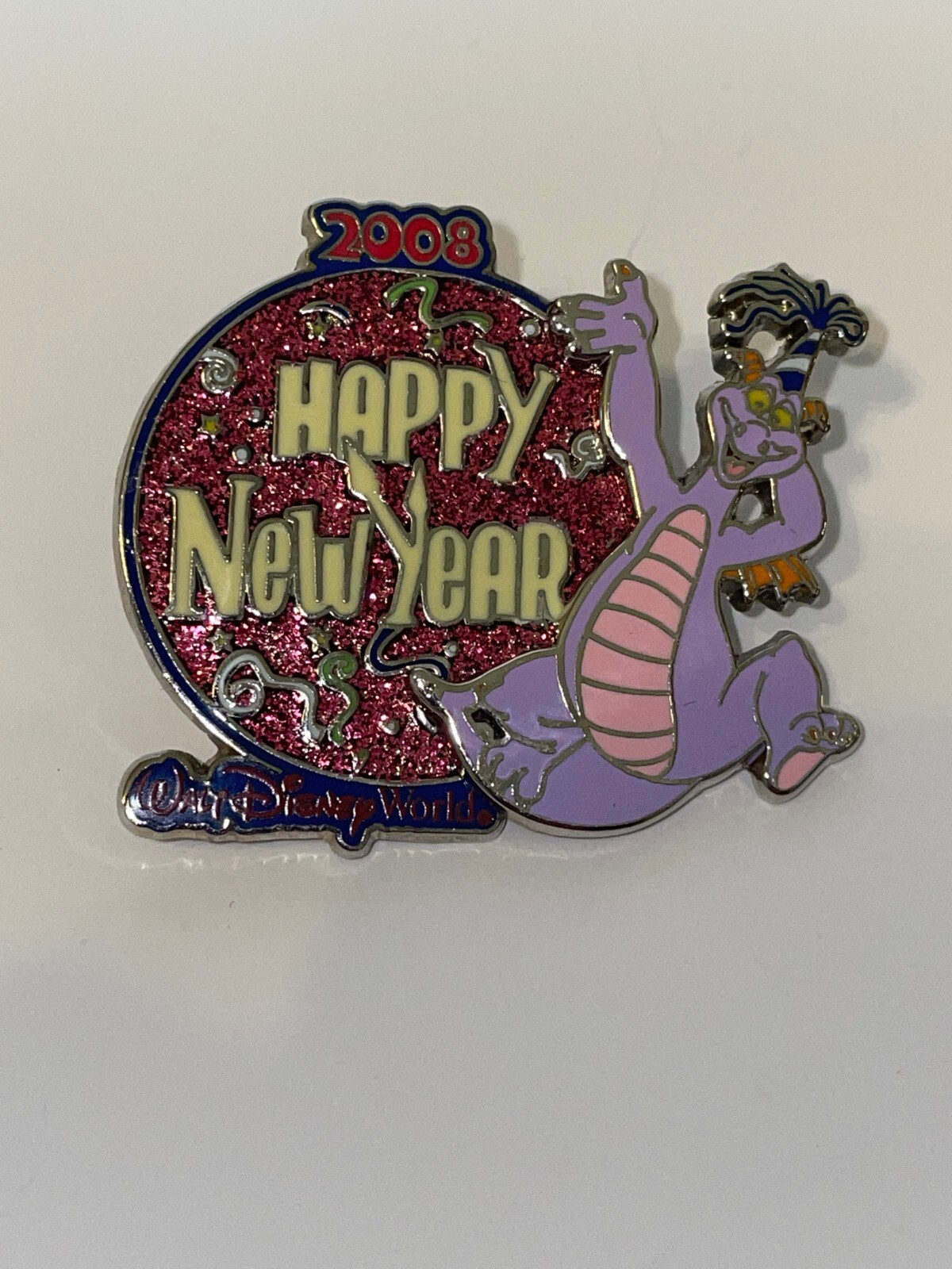 WDW Walt Disney World 2008 Happy New Year FIGMENT PIN Limited Edition ...