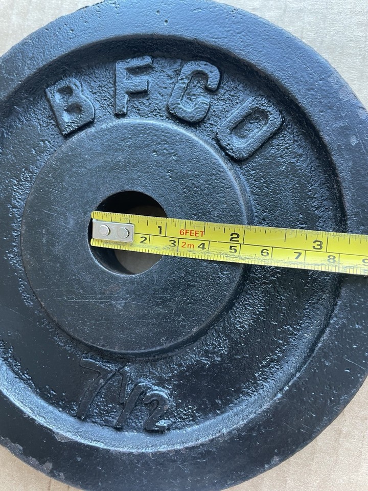 BFCO Vintage 7.5 Lb Standard 1” Weight Plates 2x7.5Lb Total 15 Lbs | eBay