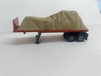 1982 AURORA AFX BIG RYDER 40' FLATBED TRAILER W/ LOAD SLOT CAR NEAR ...
