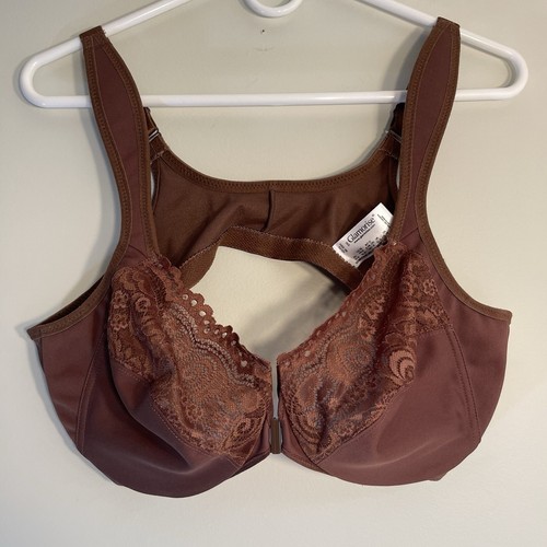 GLAMORISE Brown FRONT CLOSE WONDERWIRE® BRA, SIZE US 42B | eBay Australia