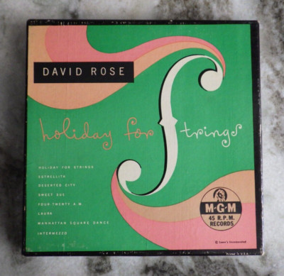 DAVID ROSE Holiday For Strings MGM K3 | eBay