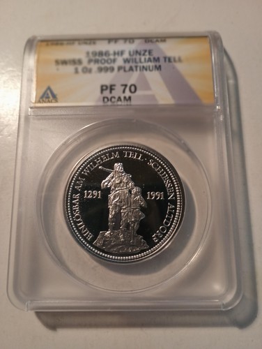 1986 HF Unze William Tell 1 oz Platinum Shooting Thaler | eBay