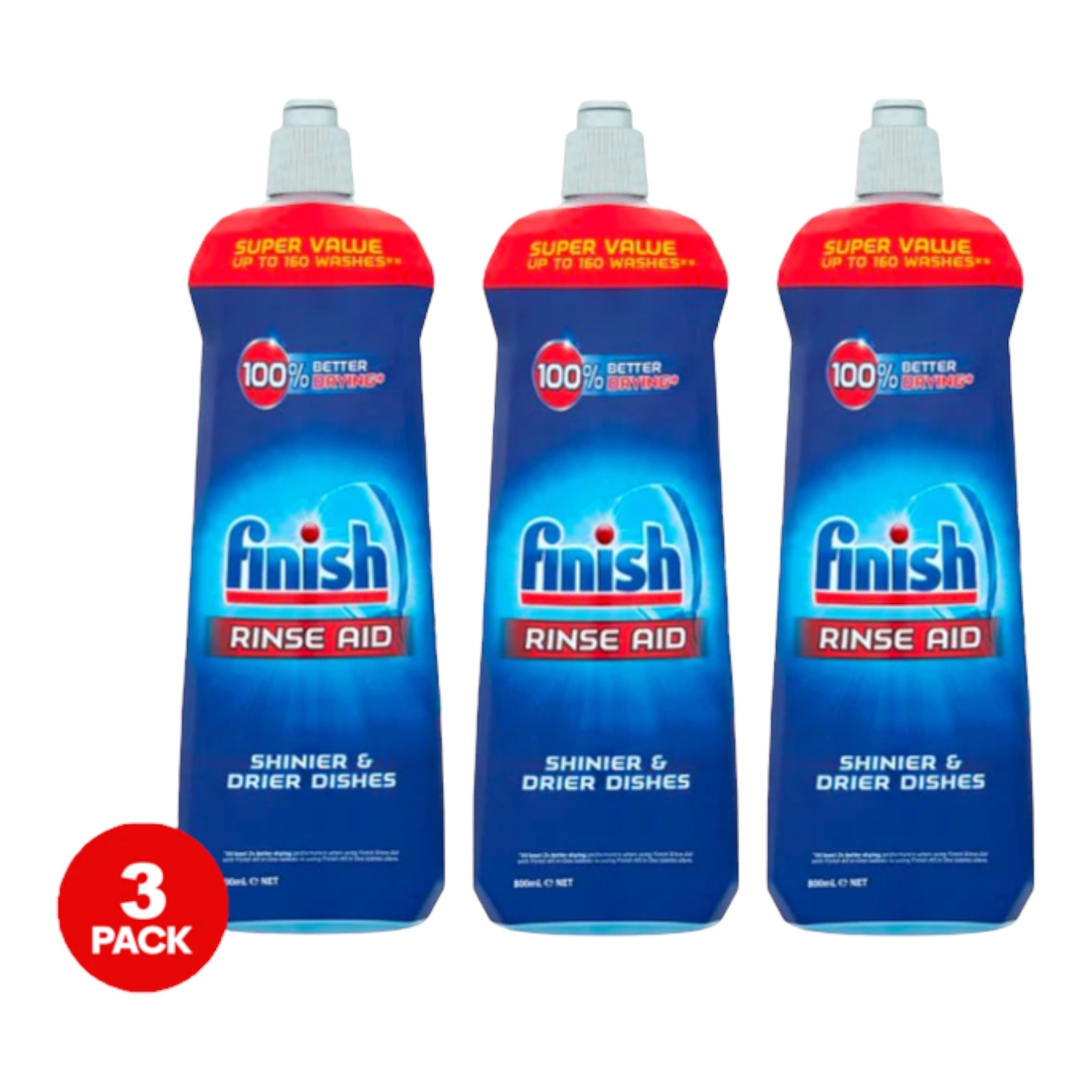 3 Pack Finish Rinse and Shine Aid 800ml | eBay