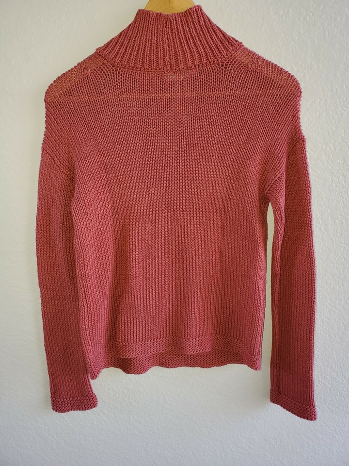 Peruvian Connection Weston Pima Cotton Pullover Sweater Size Small Rose ...
