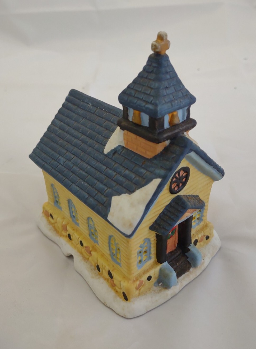 Christmas Holiday Village 5-inch Yellow Church Train Set Light-up, no ...