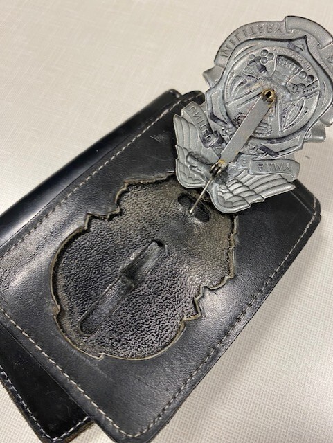 US Army Military Police Shield Badge Original Genuine Leather Wallet ...
